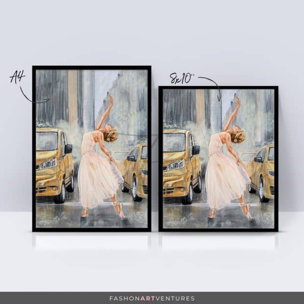 Dancing in the rain - Printable Art – Fashion ARTventures
